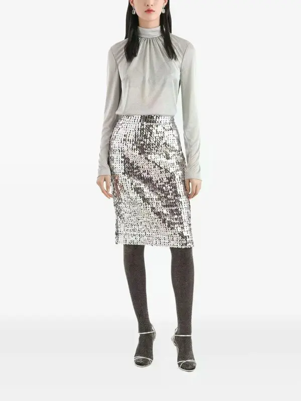 Dolce & Gabbana Lamé Jersey Top