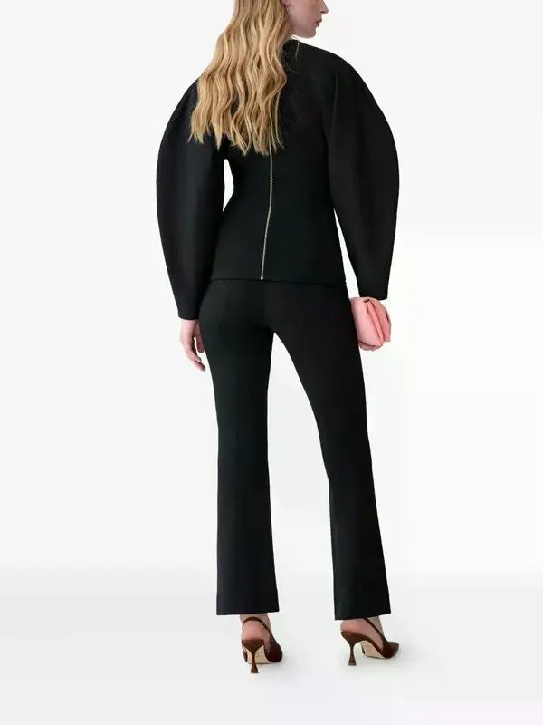Carolina Herrera Slim Fit Flared Ponte Pants