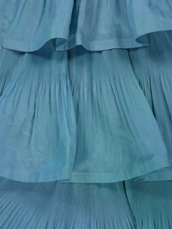 Zimmermann Pleated Tiered Midi Dress