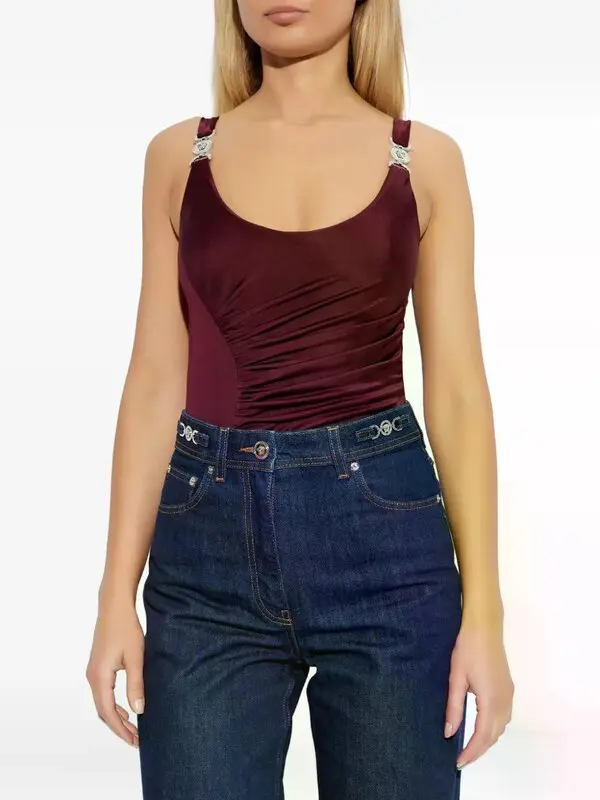 Versace Embellished Fitted Bodysuit