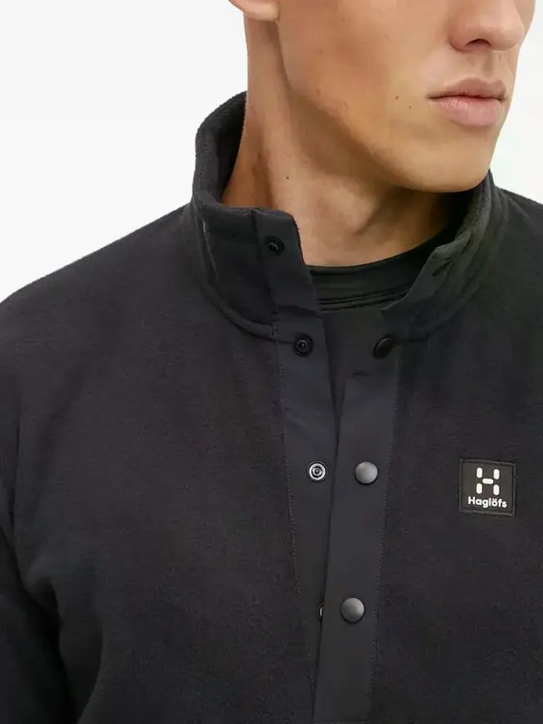 HAGLOFS Mora Half-buttoned Sweatshirt - Black