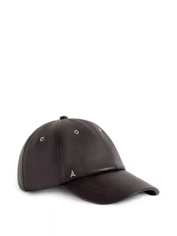 Manière De Voir Lou Faux-leather Cap - Brown