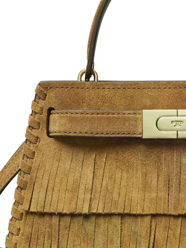 Tory Burch Mini Lee Radziwill Tote - Brown