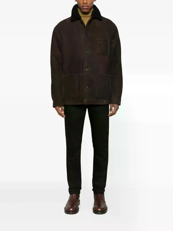 Tagliatore Fur Collar Pocket Coat