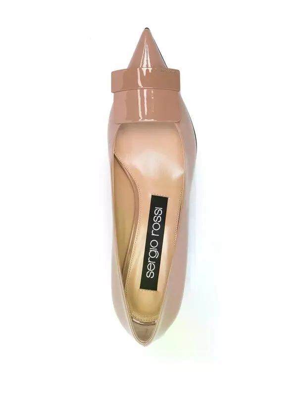 SERGIO ROSSI 45mm Sr1 Metallic-panel Pumps