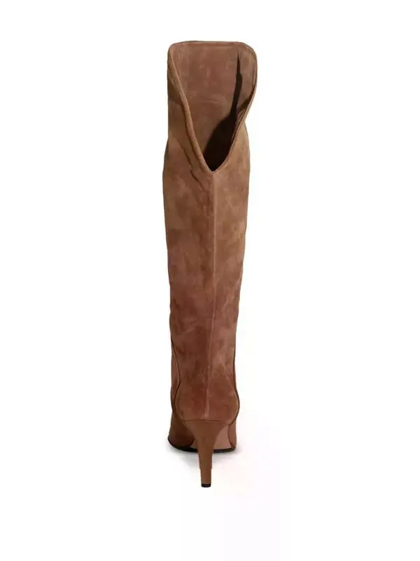 CHUCKIES Suede Heel Boots