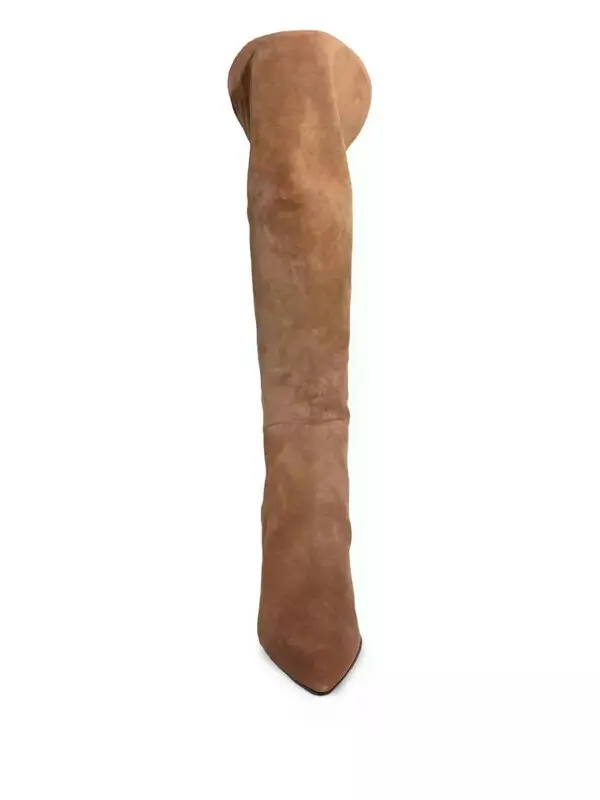 CHUCKIES Suede Heel Boots