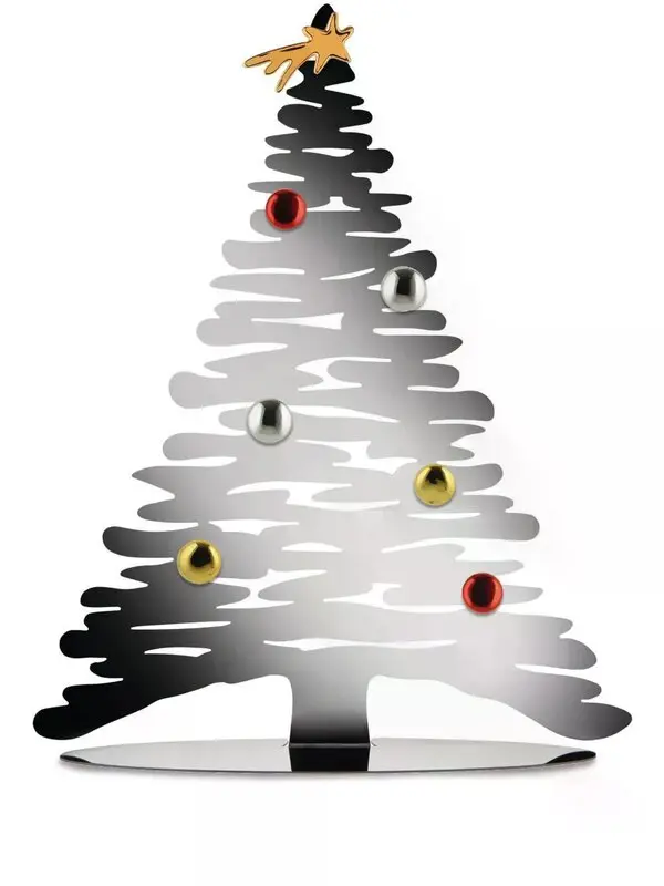 ALESSI Christmas Bark Tree Decoration - Silver
