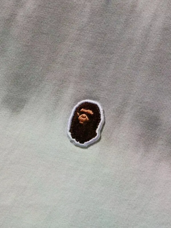 A BATHING APE Tie-dye Logo-embroidered T-shirt