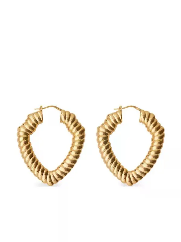 Burberry Large Shield Hoop Earrings