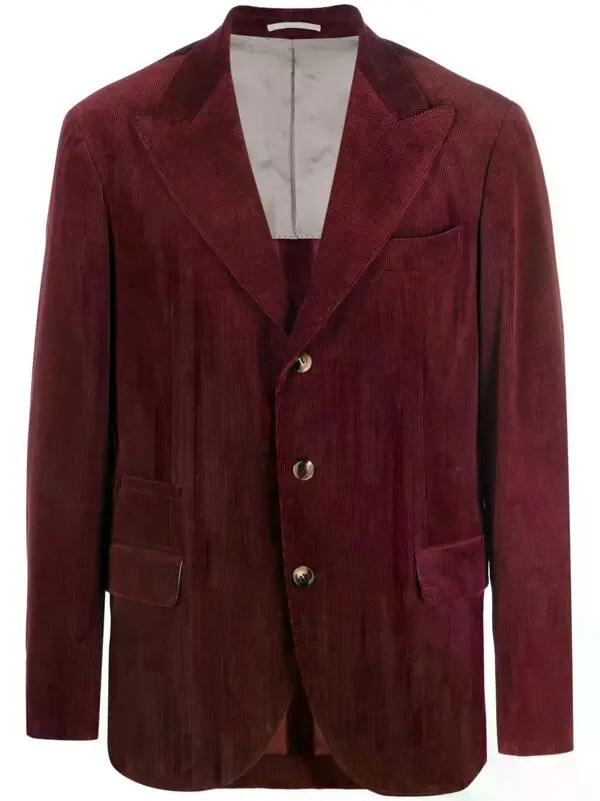 Brunello Cucinelli Single-breasted Corduroy Blazer