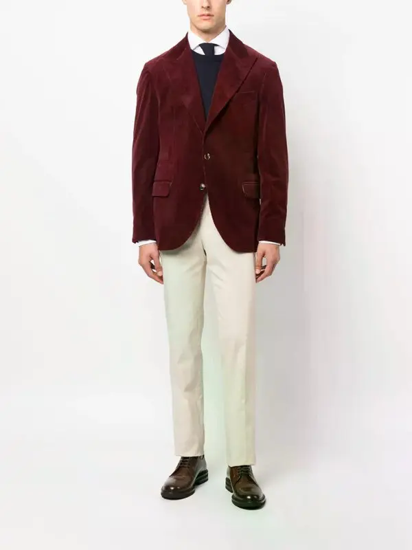 Brunello Cucinelli Single-breasted Corduroy Blazer