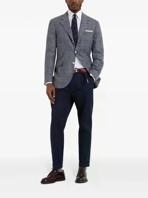 Brunello Cucinelli Single-breasted Checked Blazer