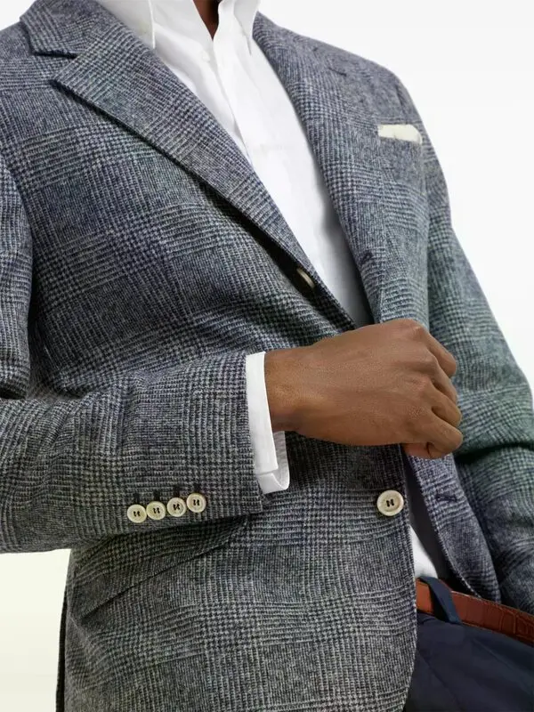 Brunello Cucinelli Single-breasted Checked Blazer