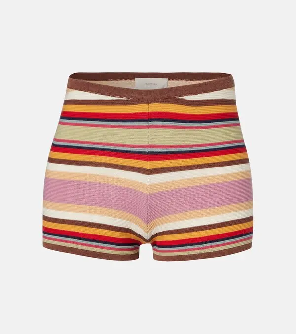 Faithfull The Brand Playa Striped Shorts - Multicoloured