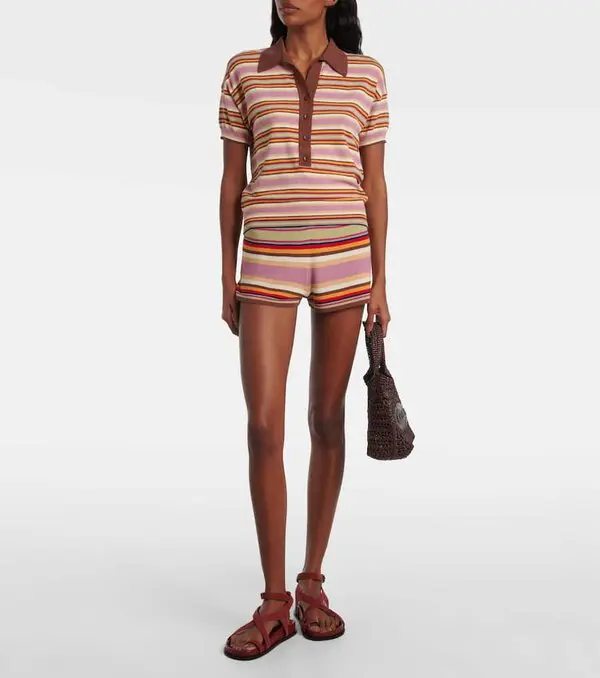 Faithfull The Brand Playa Striped Shorts - Multicoloured