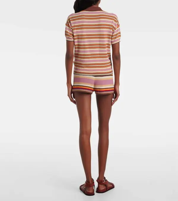 Faithfull The Brand Playa Striped Shorts - Multicoloured