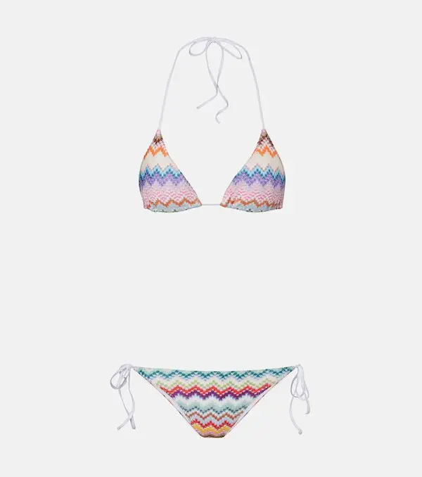 Missoni Zig Zag Lamé Bikini - Multicoloured