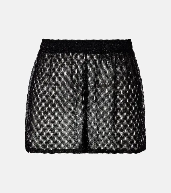 Missoni Crochet Lamé Shorts