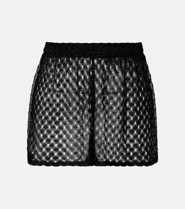 Missoni Crochet Lamé Shorts