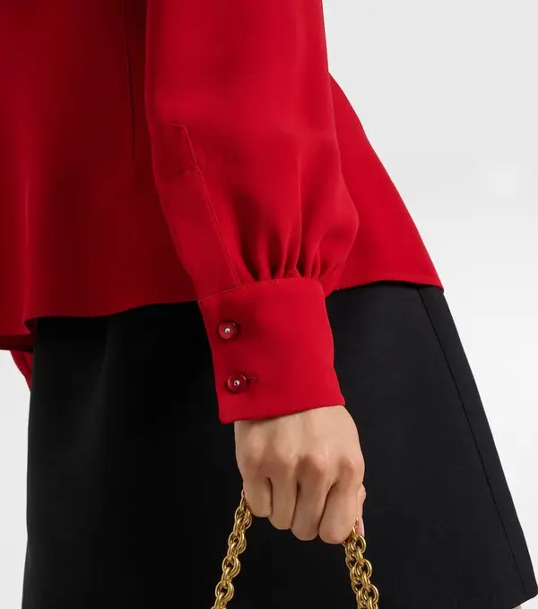 Valentino Garavani Cady Couture Blouse - Red