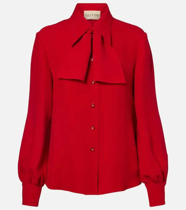Valentino Garavani Cady Couture Blouse - Red