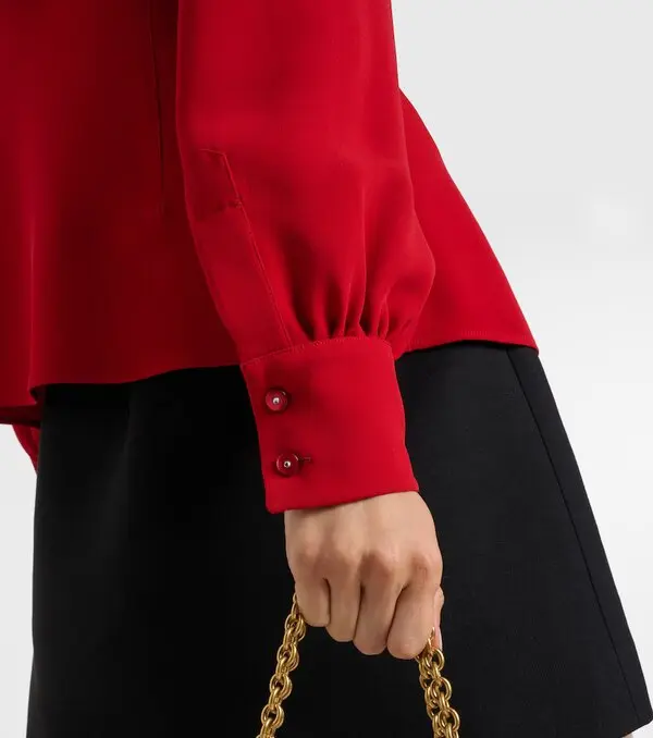 Valentino Garavani Cady Couture Blouse - Red