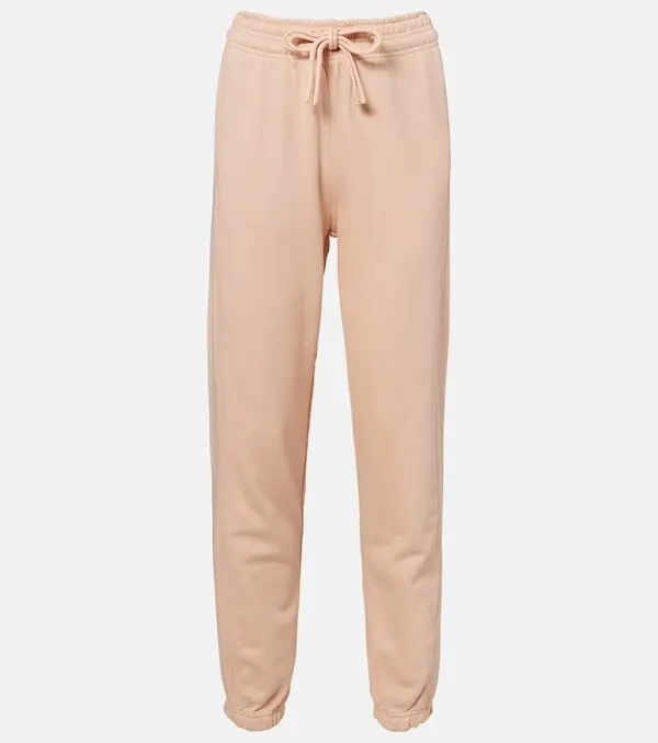 Adidas By Stella McCartney Cotton Jersey Sweatpants - Pink
