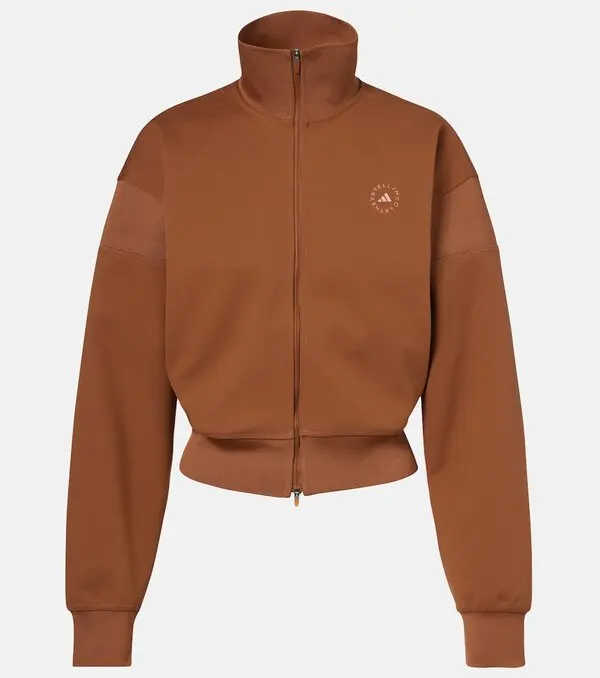 Adidas By Stella McCartney Logo Knitted Sweatshirt - Brown