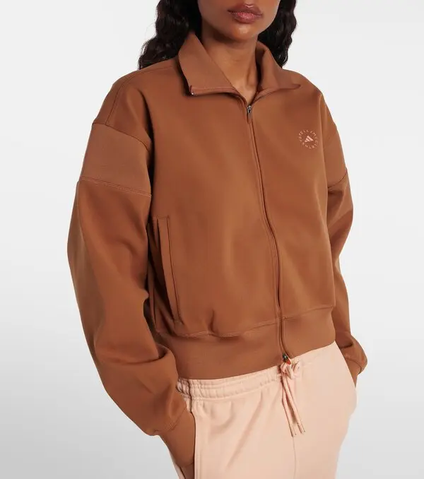 Adidas By Stella McCartney Logo Knitted Sweatshirt - Brown