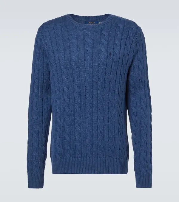 Polo Ralph Lauren Cable-knit Cotton Sweater - Blue