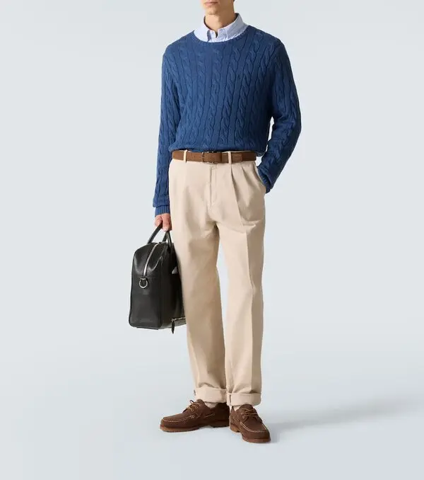 Polo Ralph Lauren Cable-knit Cotton Sweater - Blue