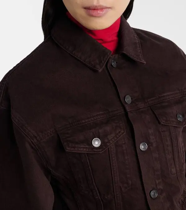AGOLDE Radley Denim Jacket - Burgundy
