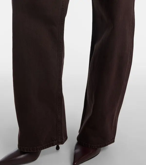 AGOLDE Low Curve Wide-leg Jeans - Brown