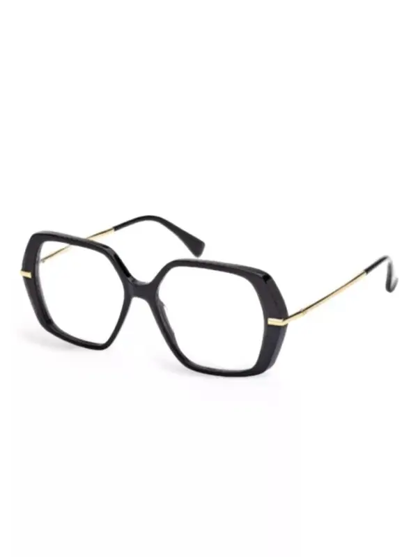 Max Mara Geometric-frame Glasses - Black