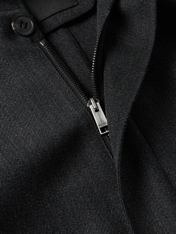 Zegna Nubuck-trimmed Virgin Wool-twill Jacket