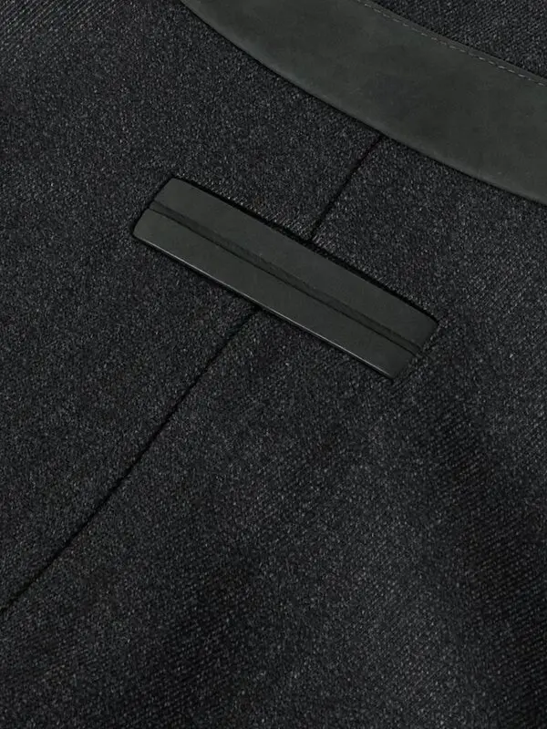 Zegna Nubuck-trimmed Virgin Wool-twill Jacket