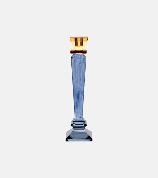 LES-OTTOMANS Crystal Candle Holder - Multicoloured