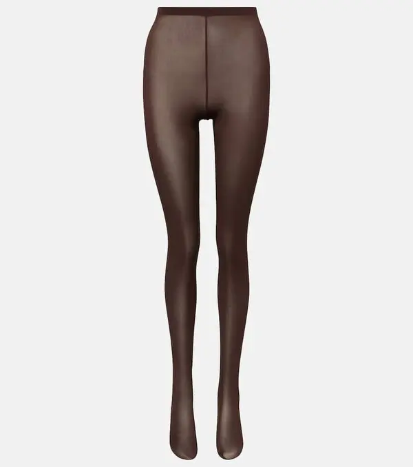 Wardrobe.NYC Sheer Tights - Brown