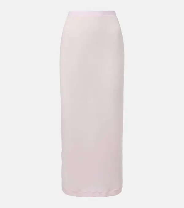Wardrobe.NYC Sheer Midi Skirt - Pink