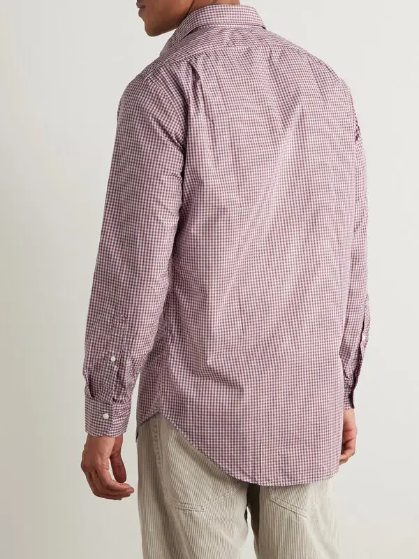 Sid Mashburn Gingham Cotton-poplin Shirt
