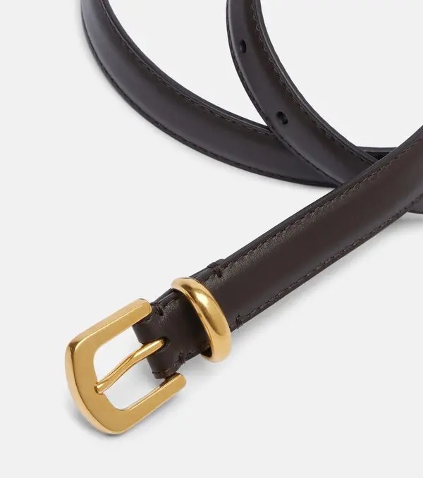 THE ROW Ring Leather Belt - Black