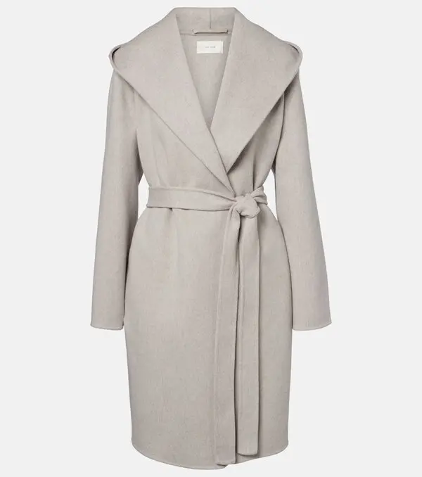 THE ROW Cicero Cashmere Wrap Coat - Grey
