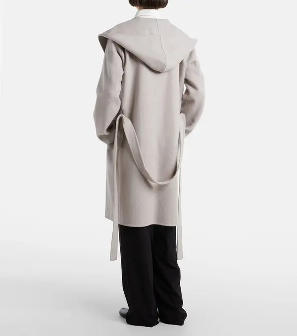 THE ROW Cicero Cashmere Wrap Coat - Grey