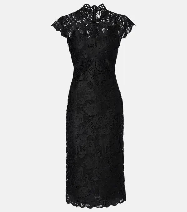 Staud Rosaline Guipure Lace Cocktail Dress