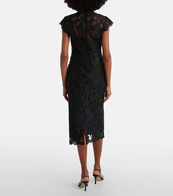 Staud Rosaline Guipure Lace Cocktail Dress