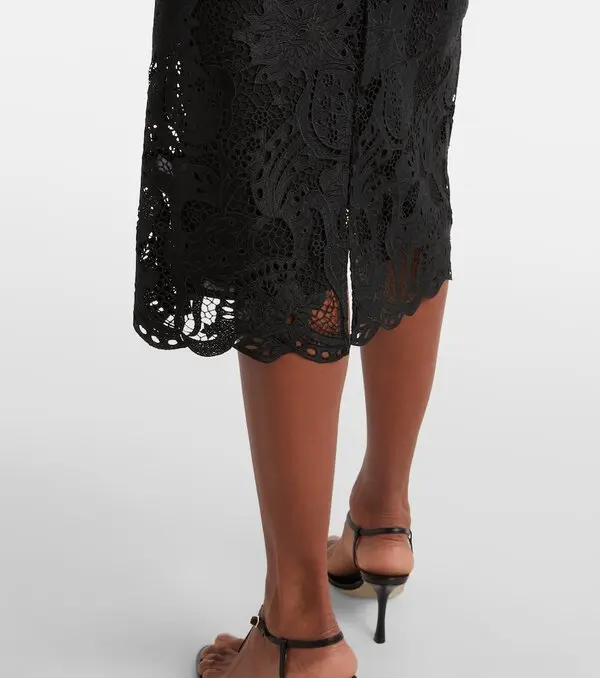 Staud Rosaline Guipure Lace Cocktail Dress