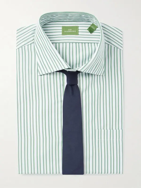 Sid Mashburn Striped Cotton-poplin Shirt