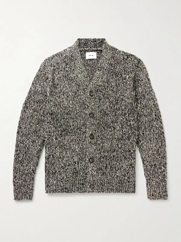 Nn07 Mika 6620 Recycled Knitted Cardigan - Gray