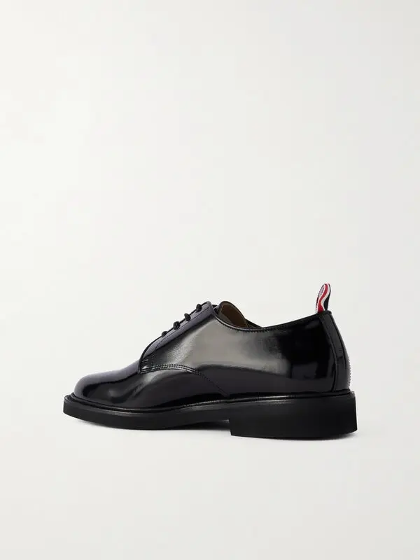 Thom Browne Polished-leather Derby Shoes